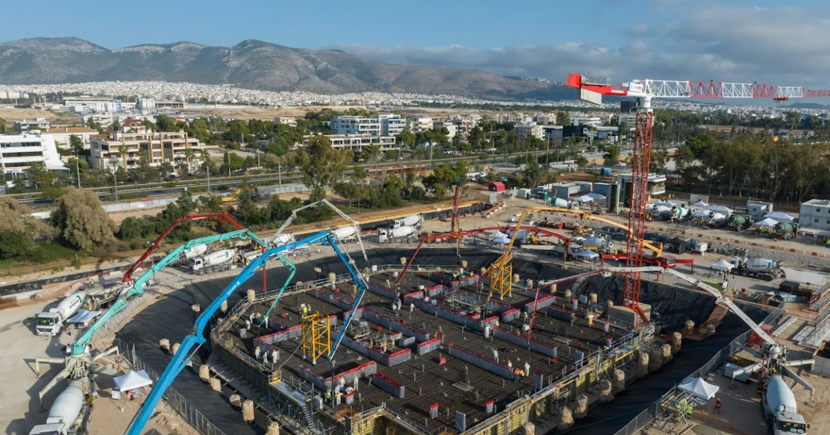 Foundation works at the Riviera Tower have been completed | LAMDA Development